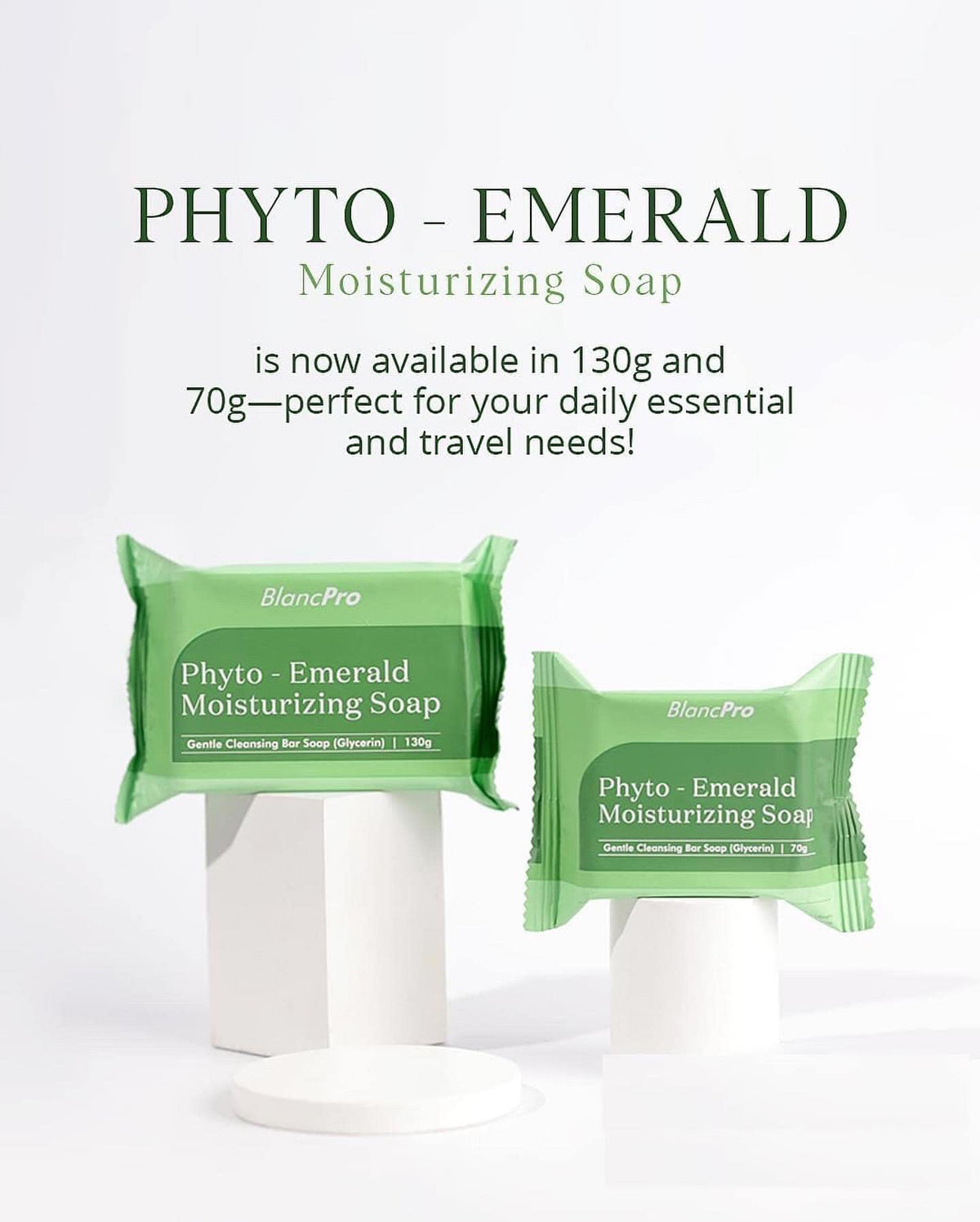 BlancPRO Phyto - Emerald Moisturizing Soap 70g — Beautemagic
